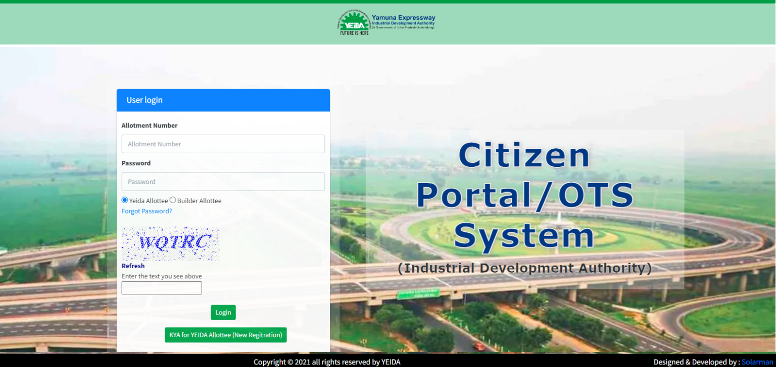 Citizen Portal/OTS System – Yeida